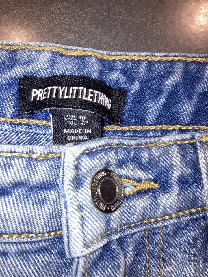 PRETTYLITTLETHING Ripped Jeans Size 10 | eBay UK