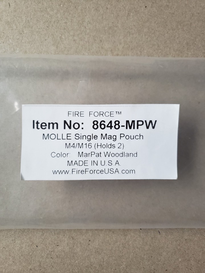 Ultra Rare USMC FireForce Double Mag Magazine Pouch Coyote Brown MARPAT ...