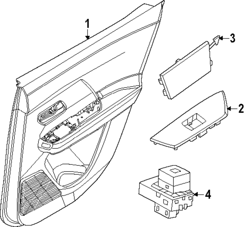 Genuine Nissan Door Trim Panel 829A0-7LF0A | eBay