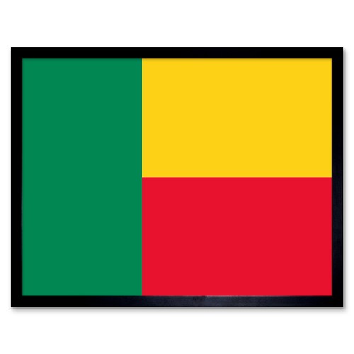 Benin National Flag World Flags Country Poster Framed Wall Art Picture ...