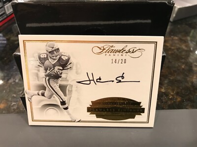 Panini Flawless On Card Autograph Eagles Herman Edwards 14/20 2016 | eBay