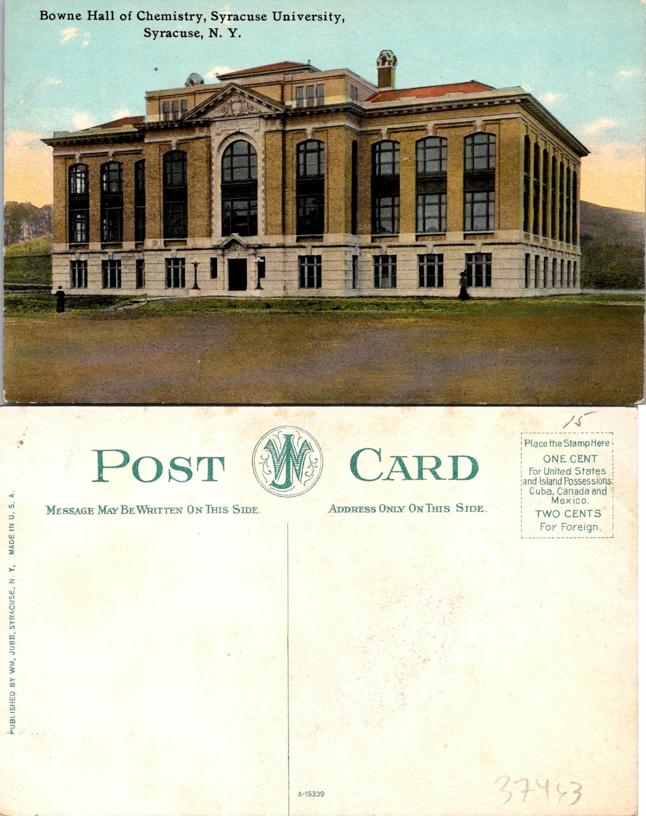 Syracuse NY Bowne Hall of Chemistry Postcard Unused (37463) | eBay