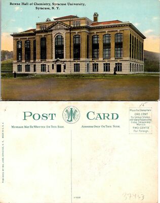 Syracuse NY Bowne Hall of Chemistry Postcard Unused (37463) | eBay
