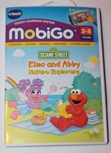 Vtech MobiGo Touch Learning System Sesame Street Elmo & Abby Nature ...