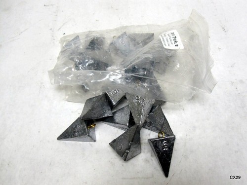 20 Pack of 6oz Pyramid Sinkers Lead Fishing Weights | eBay