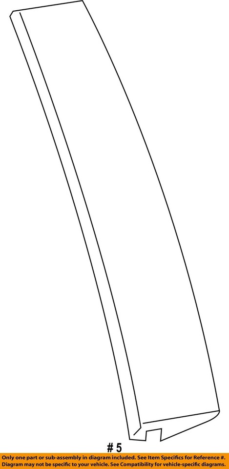 GM OEM 06-20 DTS Rear Door Exterior Trim-Applique 84263147 | eBay