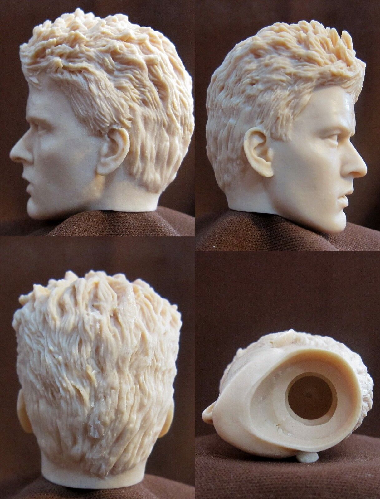 CMD-76 CHARLIE SHEEN "PLATOON" CUSTOM RESIN UNPAINTED HEAD SCULPT 1/6 ...