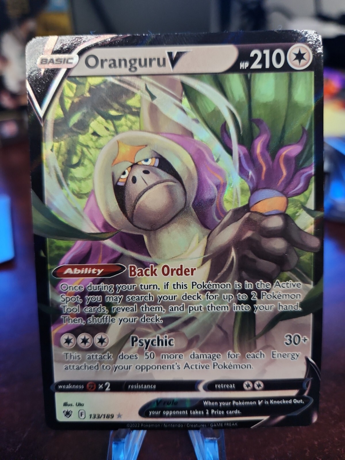 Oranguru V 133/189 -- Pokemon TCG Astral Radiance -- NM - Mint Holo ...