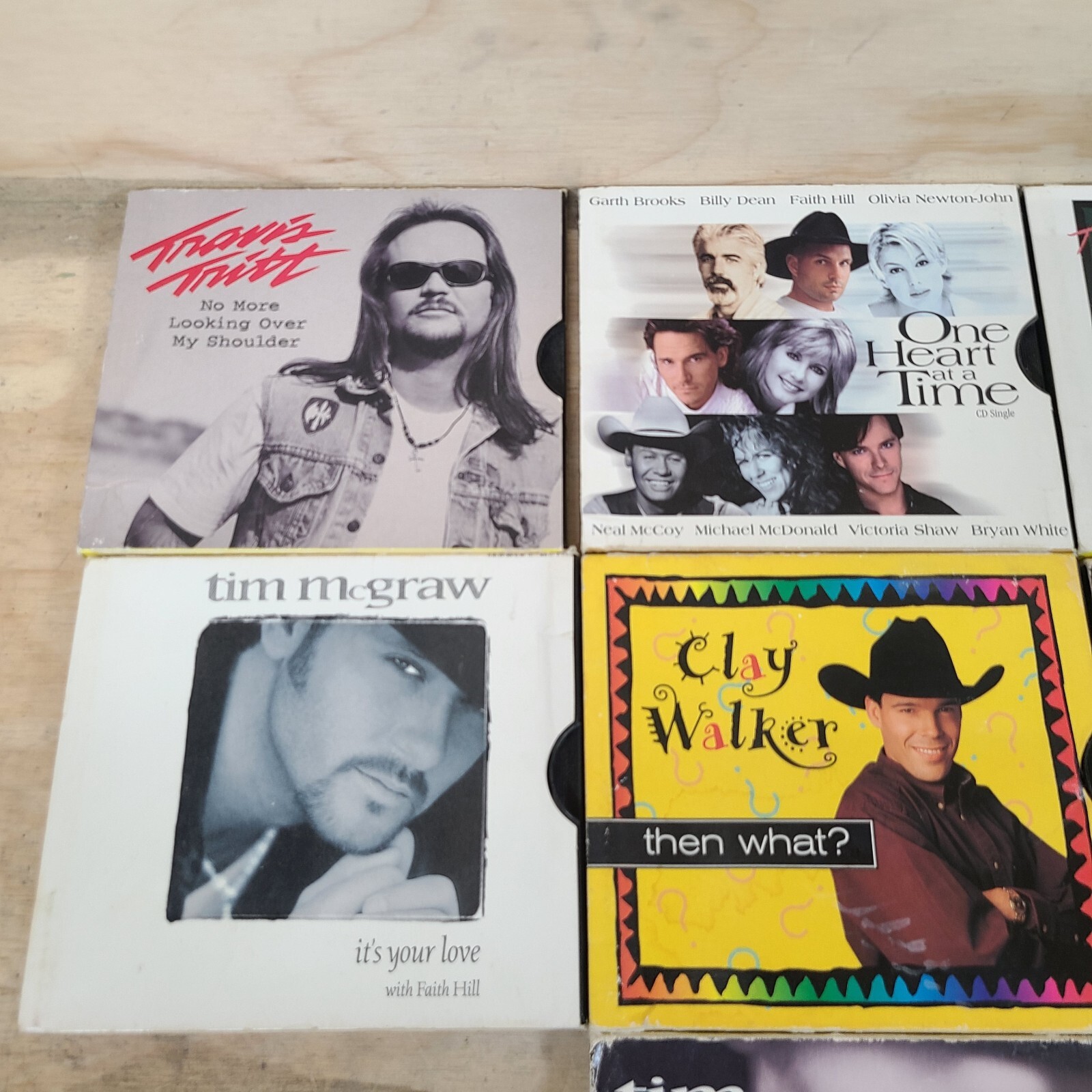 7 CD Lot Country Singles Travis Tritt, TIM MCGRAW, Faith Hill, LeAnn ...