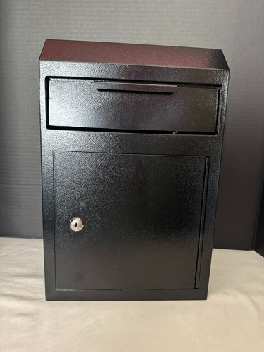 Metal Wall Mount Locking Deposit Drop Box Safe - (W) | eBay