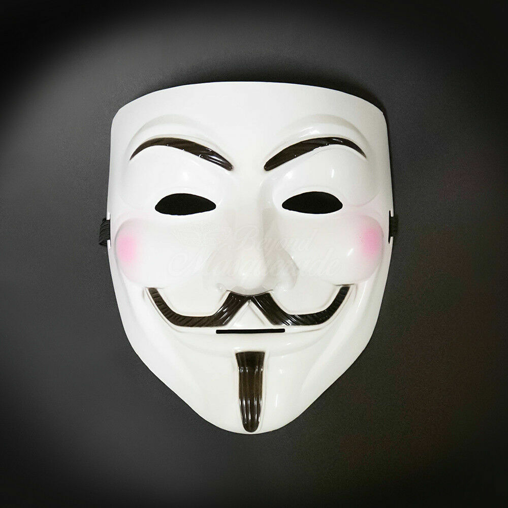 V For Vendetta Mask Black And White Anonymous Mask Logo Anonymous