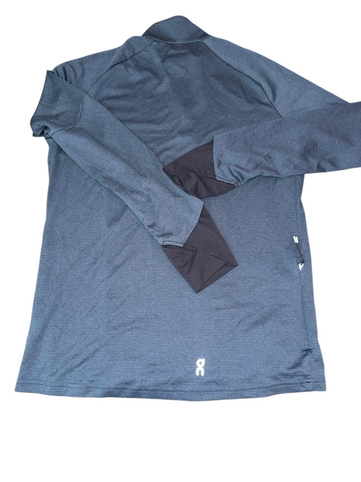 On Cloud Men's Long Sleeve On Running Weather Sweater 1/4 Zip Pullover ...