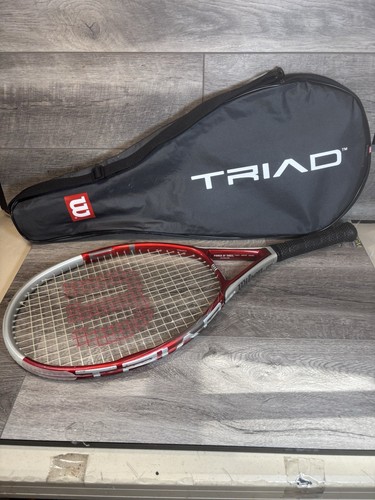 Wilson TRIAD 5 Oversize 110 Sq In Tennis Racquet 4 3/4” Grip with Bag ...