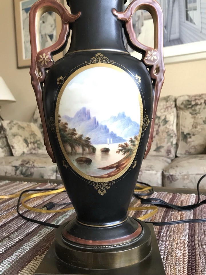 Working Antique Lamps, only one shade included | eBay