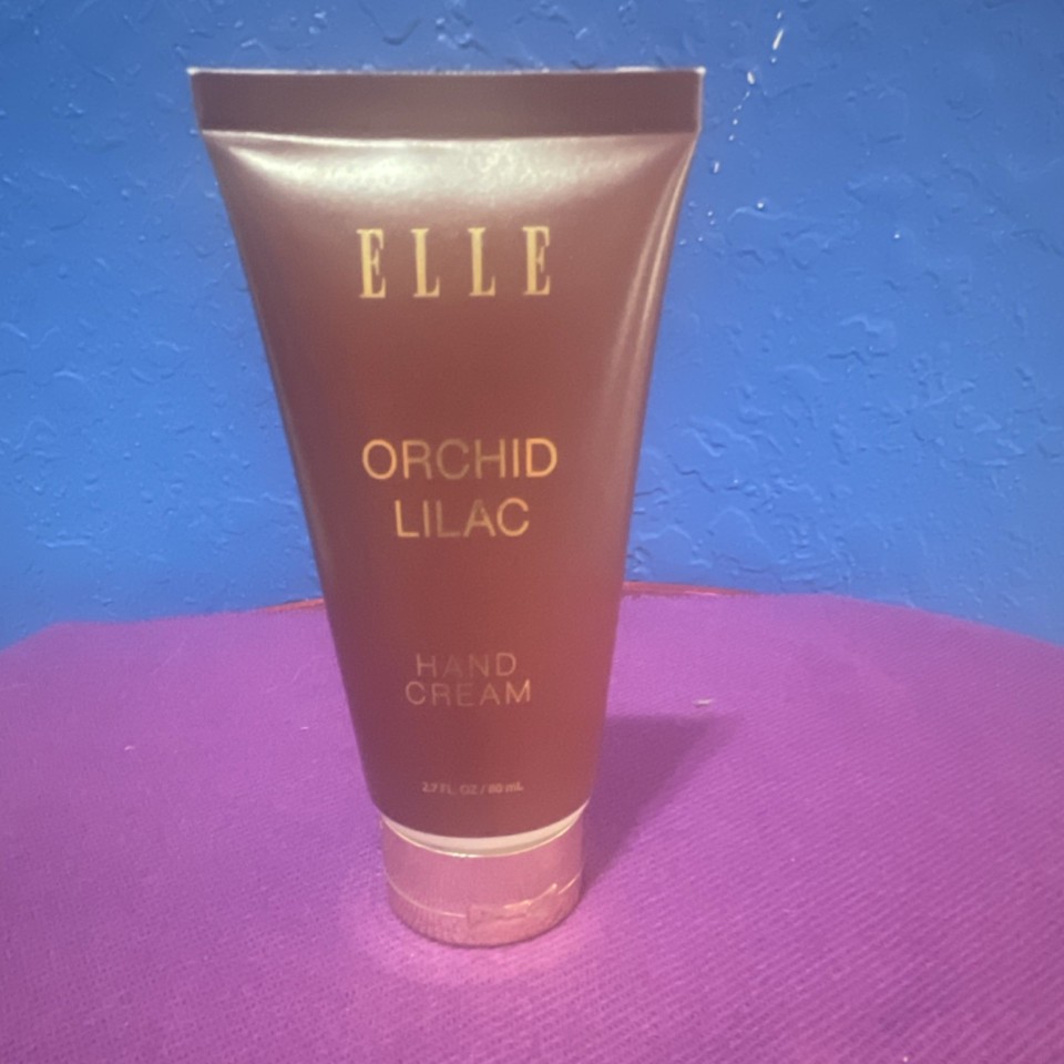 ELLE Orchid Lilac Hand Cream Moisturizer Brown Scented 2.7 fl oz 80 mL ...