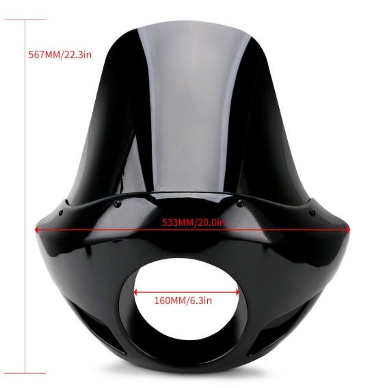 Harley club style water fairing Kit/ Quarter sport star XL1200 XL883 ...