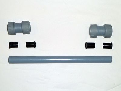 22mm Polyplumb Pipe Repair Kit With Push-Fit Couplers and Pipe ...
