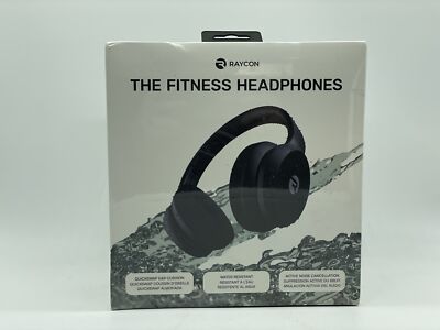 Raycon RBH841-23E-BLA Fitness Headphones Wireless Over-Ear-Headphones ...