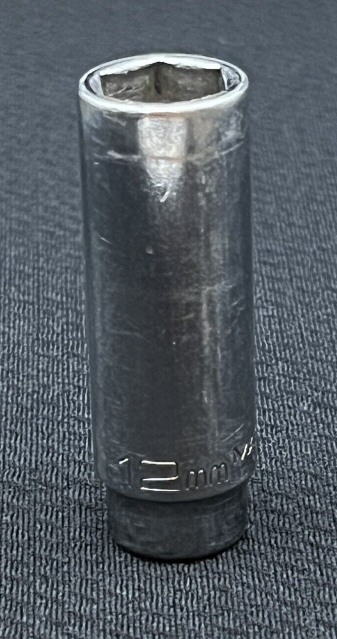 Matco 12mm 1/4" Drive 6pt Deep Chrome Socket - AD12M6 | eBay