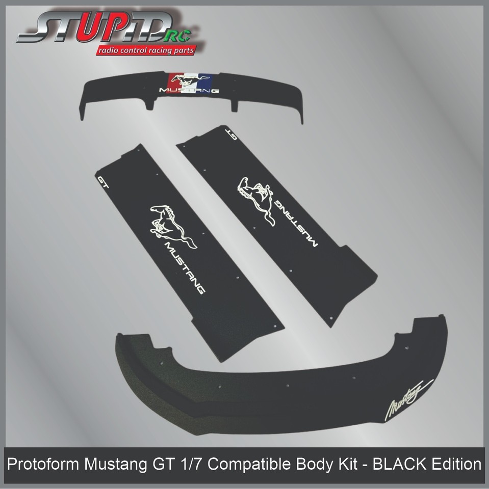 Protoform Mustang GT 1/7 compatible Body Kit Felony/Infraction BLACK Ed ...
