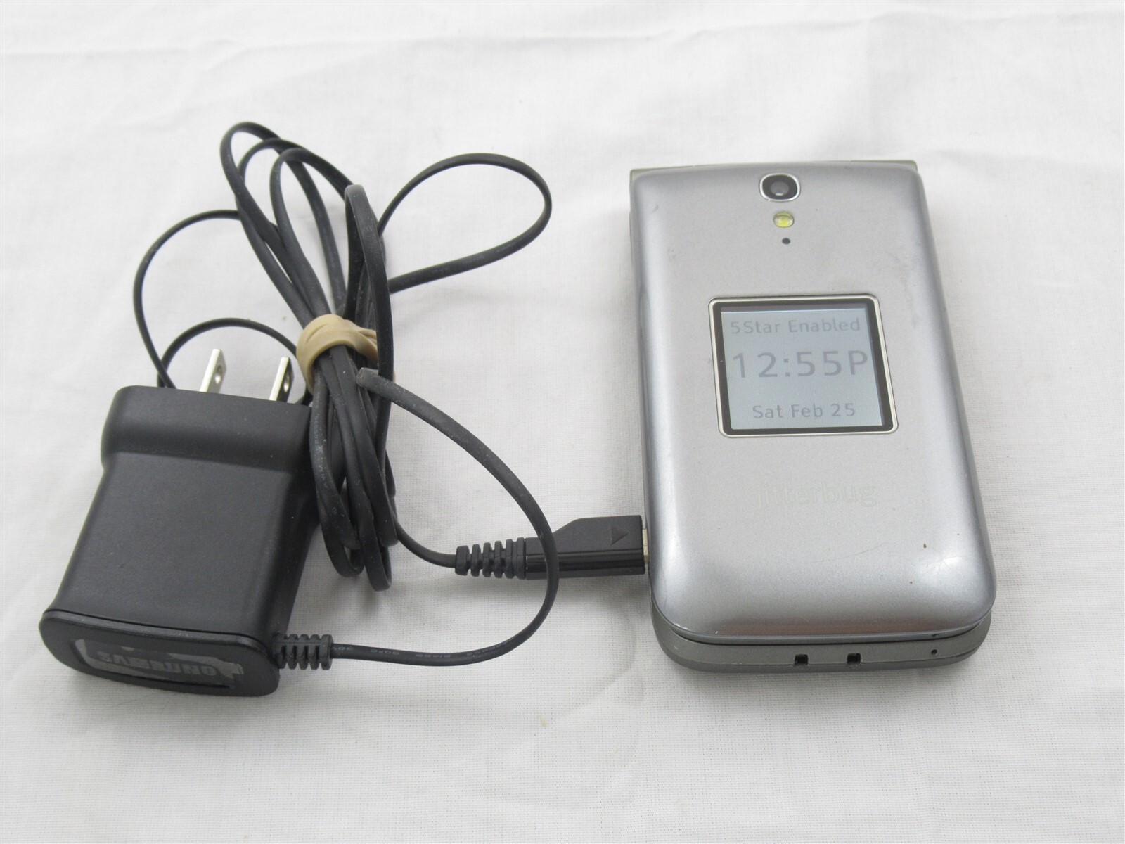 Alcatel OneTouch Jitterbug Flip Gray (GreatCall) Basic Phone for ...