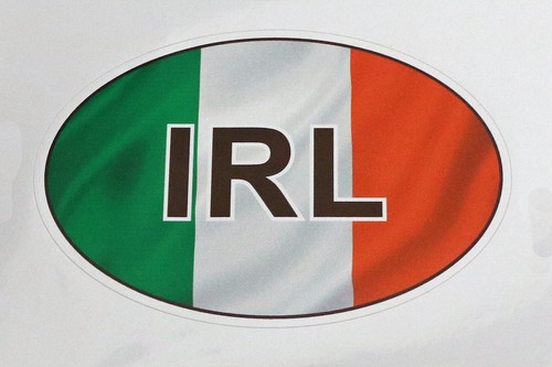 Ireland Oval Car Sticker - Vinyl - Laptop - Water bottle - IRL Country ...
