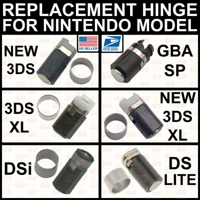 Replacement Hinge/Axle for Nintendo New/3DS/XL/LL/DSi/DS Lite/GBA SP ...