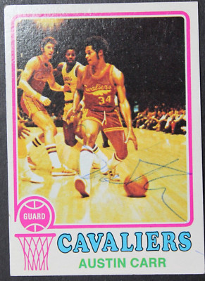 Austin Carr Cleveland Cavaliers Signed 1973 Topps #115 Autograph ...