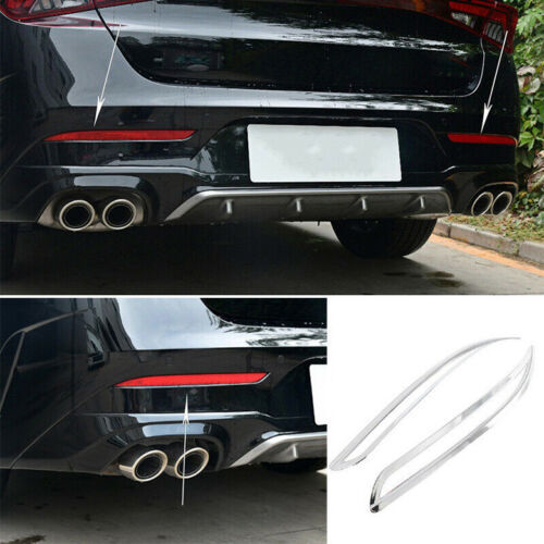For Kia K5 2021-2023 Chrome Car Rear Bumper Fog Light Frame Reflector ...