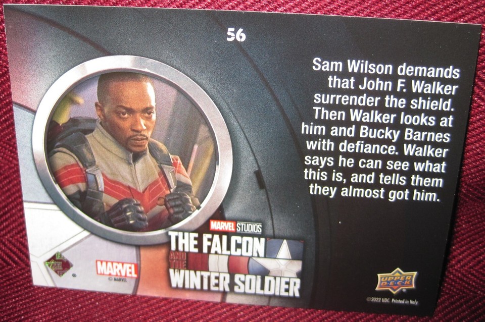 UPPER DECK FALCON AND THE WINTER SOLDIER #56 BASE CARD | eBay