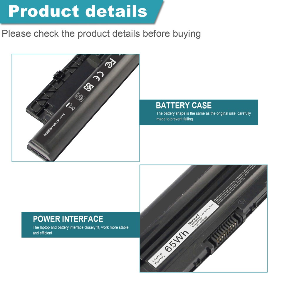 🧡LOT OF MR90Y XCMRD Battery For Dell Inspiron 3421 3437 N5521 15-3521 ...
