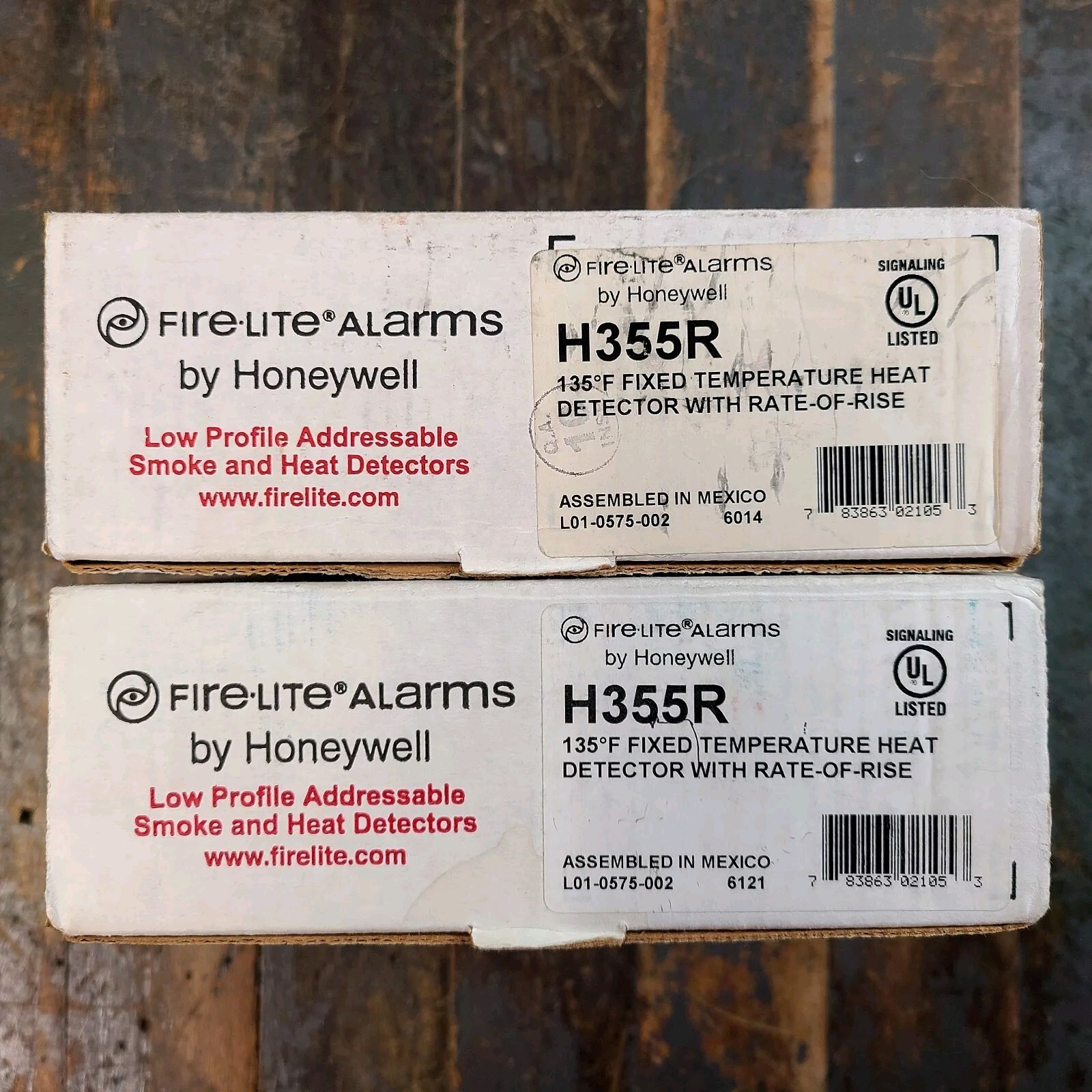 FIRE-LITE H355R 135° FIXED TEMP W/ RATE OF RISE HEAT DET. "IVORY" CLIP ...