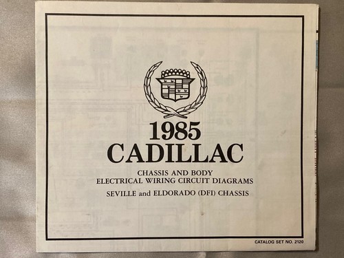 1985 Cadillac Chassis & Body Electrical Diagram Eldorado & Seville (DFI ...