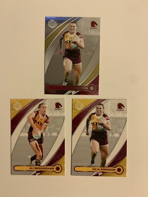 2024 Best & Less Brisbane Broncos 3 Cards NRL Traders Silver Womens ...