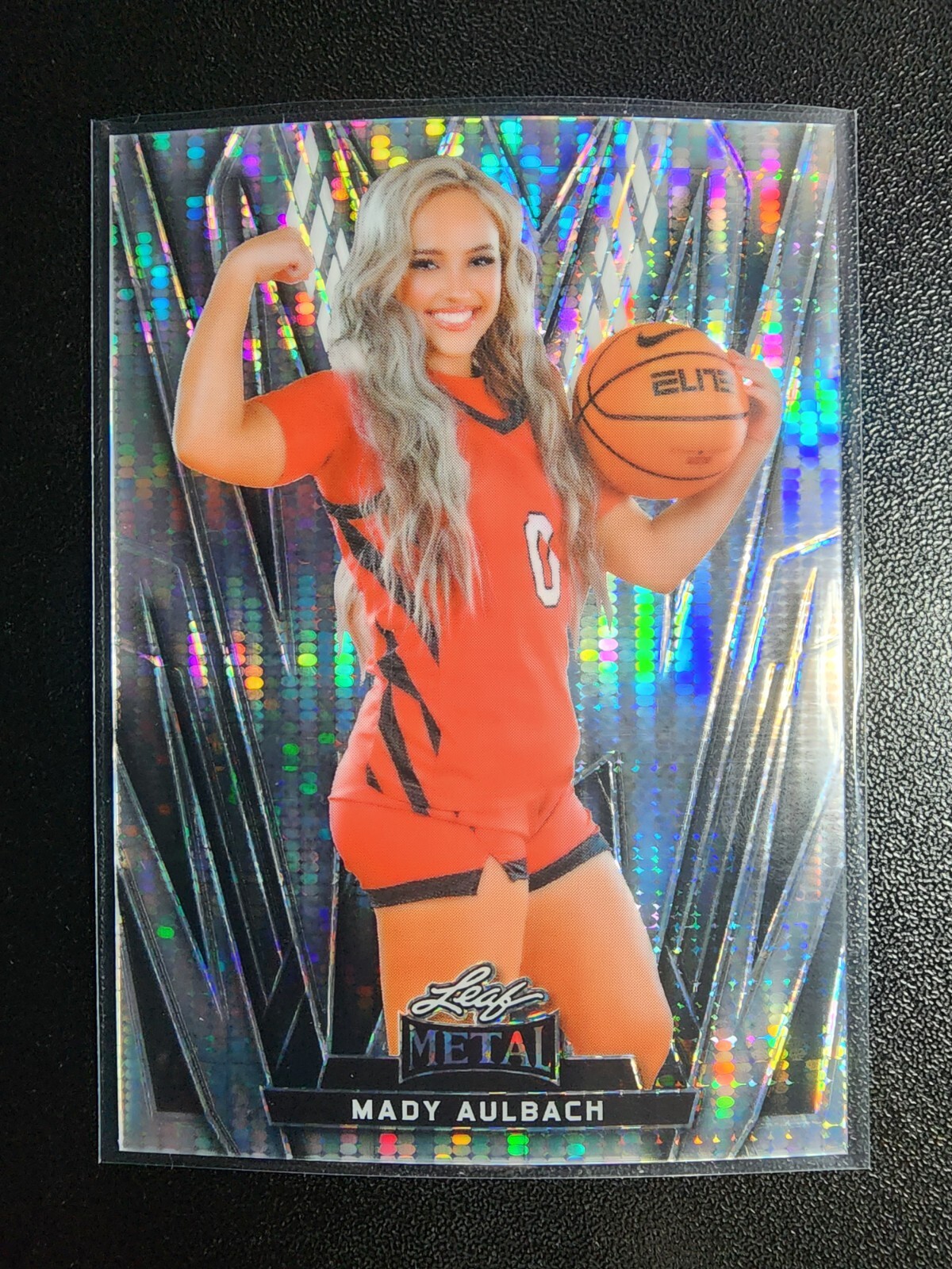 MADY AULBACH 2024 Leaf Women of Sport #6/15 SILVER PULSAR BASKETBALL | eBay