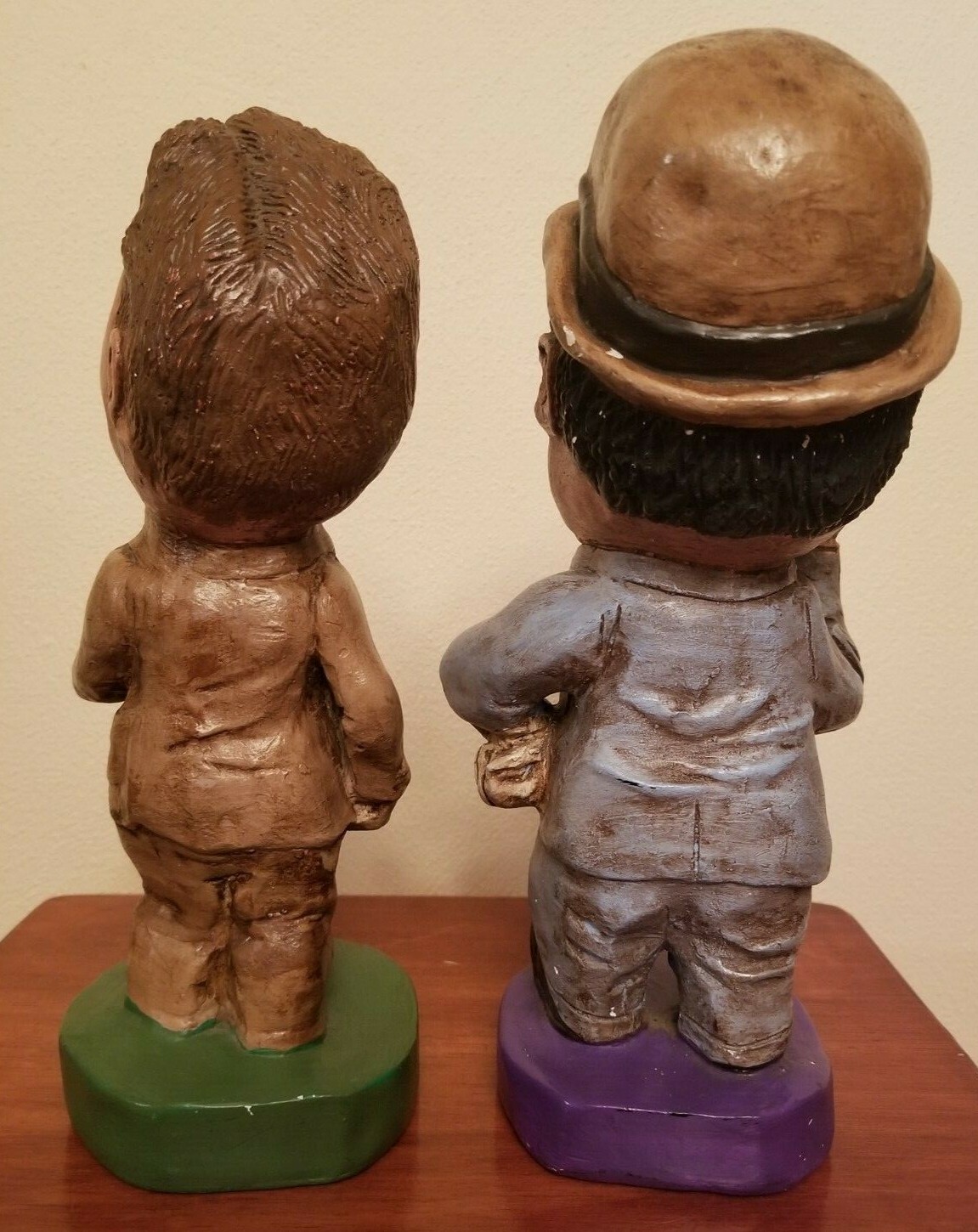 Vintage Set of Laurel & Hardy Chalkware Statues Figures Unmarked | eBay