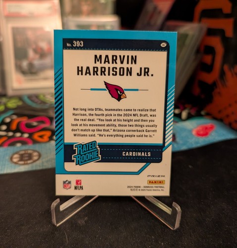 2024 Panini Donruss Marvin Harrison Jr. Rated Rookie Optic Pink #393 ...
