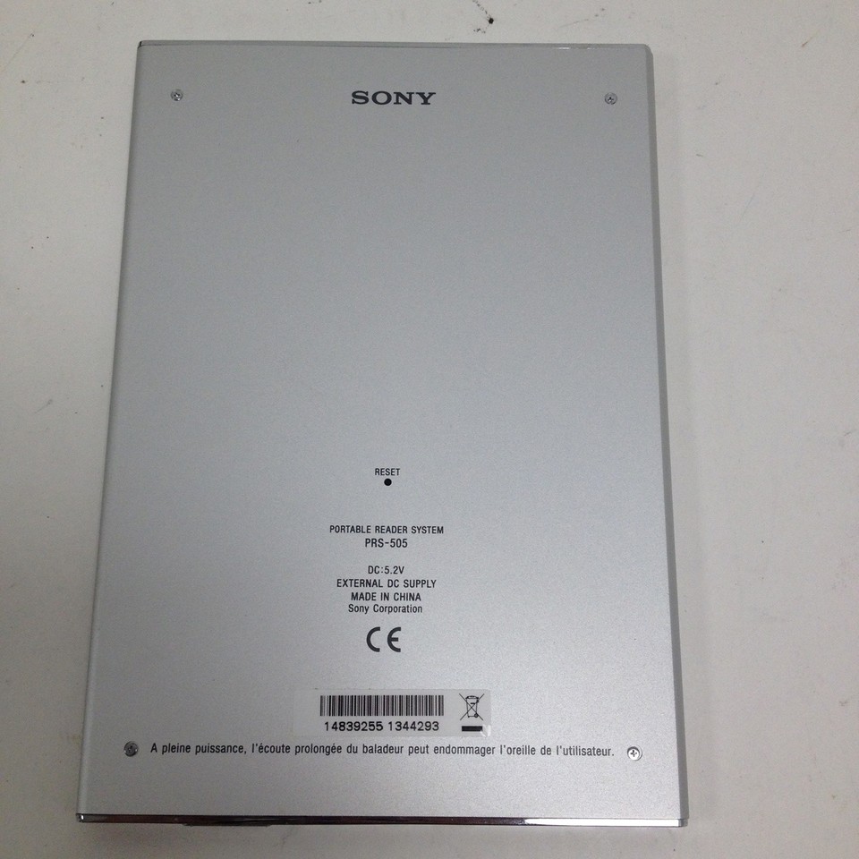 Sony PRS-505 Portable Reader System with Box Silver eBook Reader Tested ...