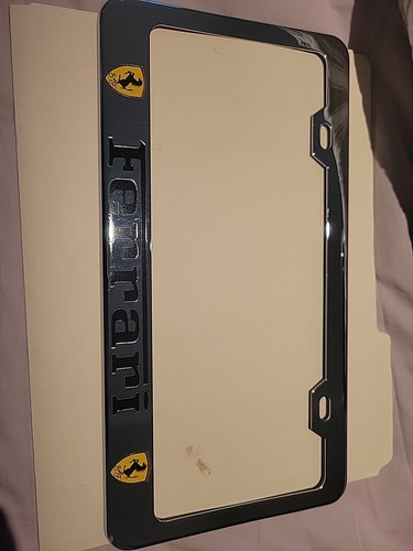 FERRARI License Plate Frame - Custom Made of Chrome Plated Metal | eBay