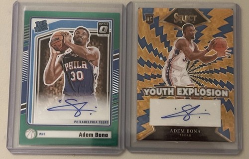 Optic Adam Bona RC Auto /5 And Select Adam Bona RC Auto /10 SSP Lot ...