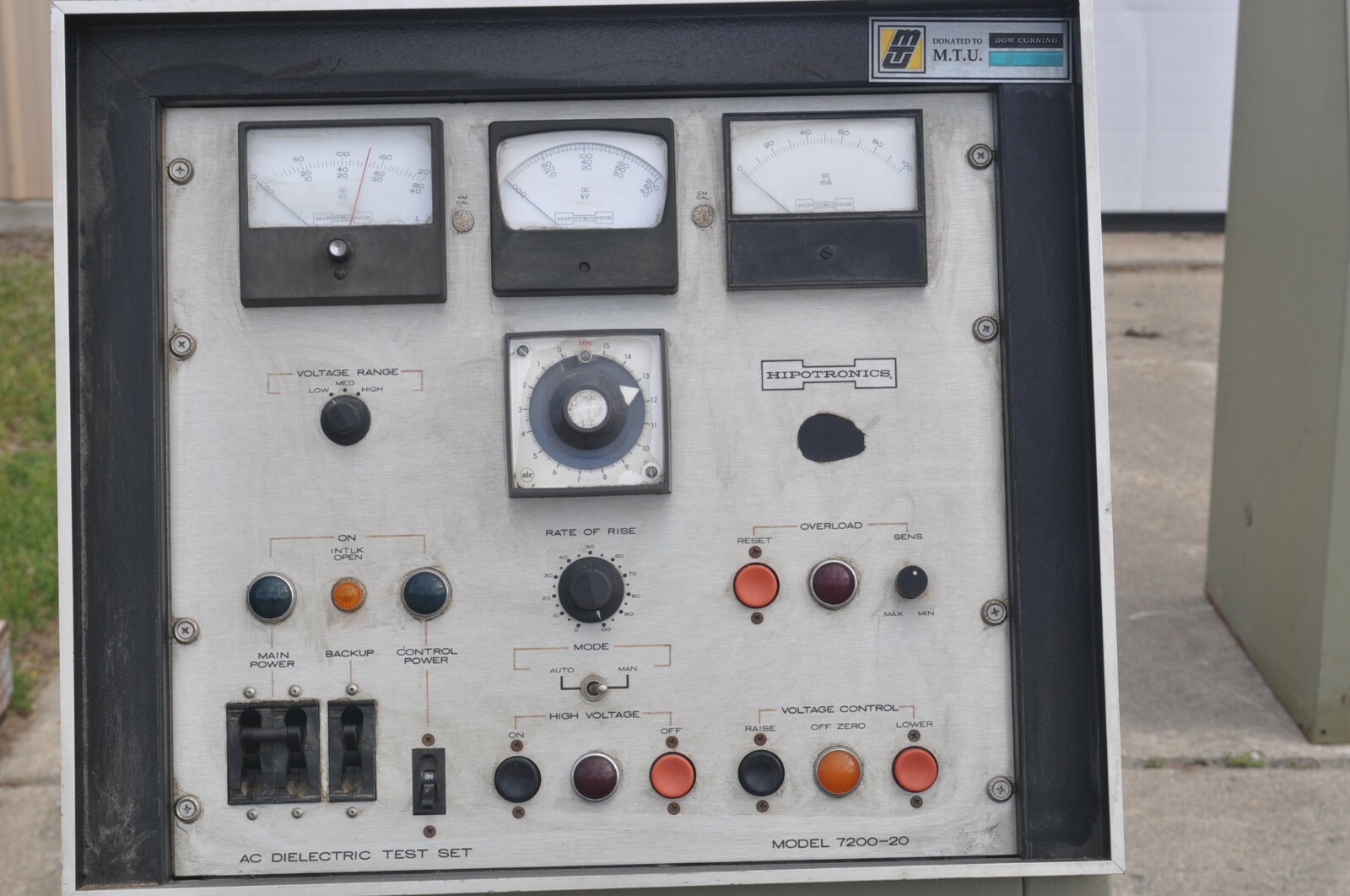 HIPOTRONICS MODEL 7200-2- AC DIELECTRIC TEST SET HIPOT PARTS ONLY | eBay