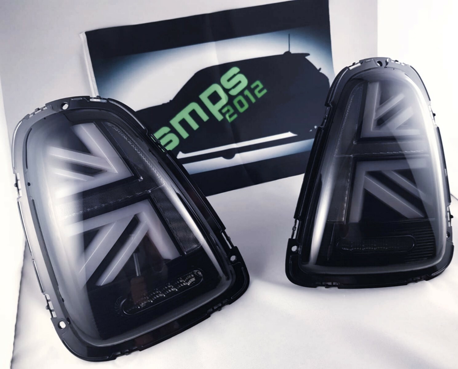 Mini Smoked LED Union Jack Rear tail Lights R56, R57, R58, R59 2011 ...