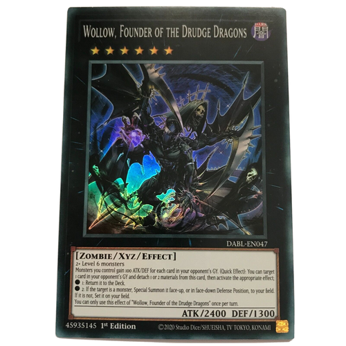 Wollow, Founder of the Drudge Dragon - DABL-EN047 - Super Rare - 1st Ed ...