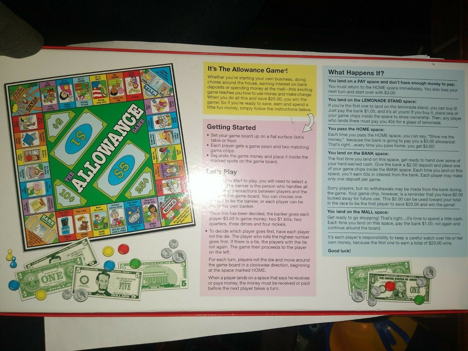 The Allowance Game By Lakeshore Learning LC1279 Fun Collectible ) | eBay