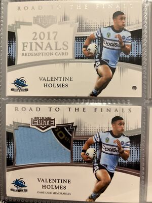 2018 NRL ELITE ROAD TO FINALS JERSEY PATCH - RF3 HOLMES SHARKS - #149/ ...