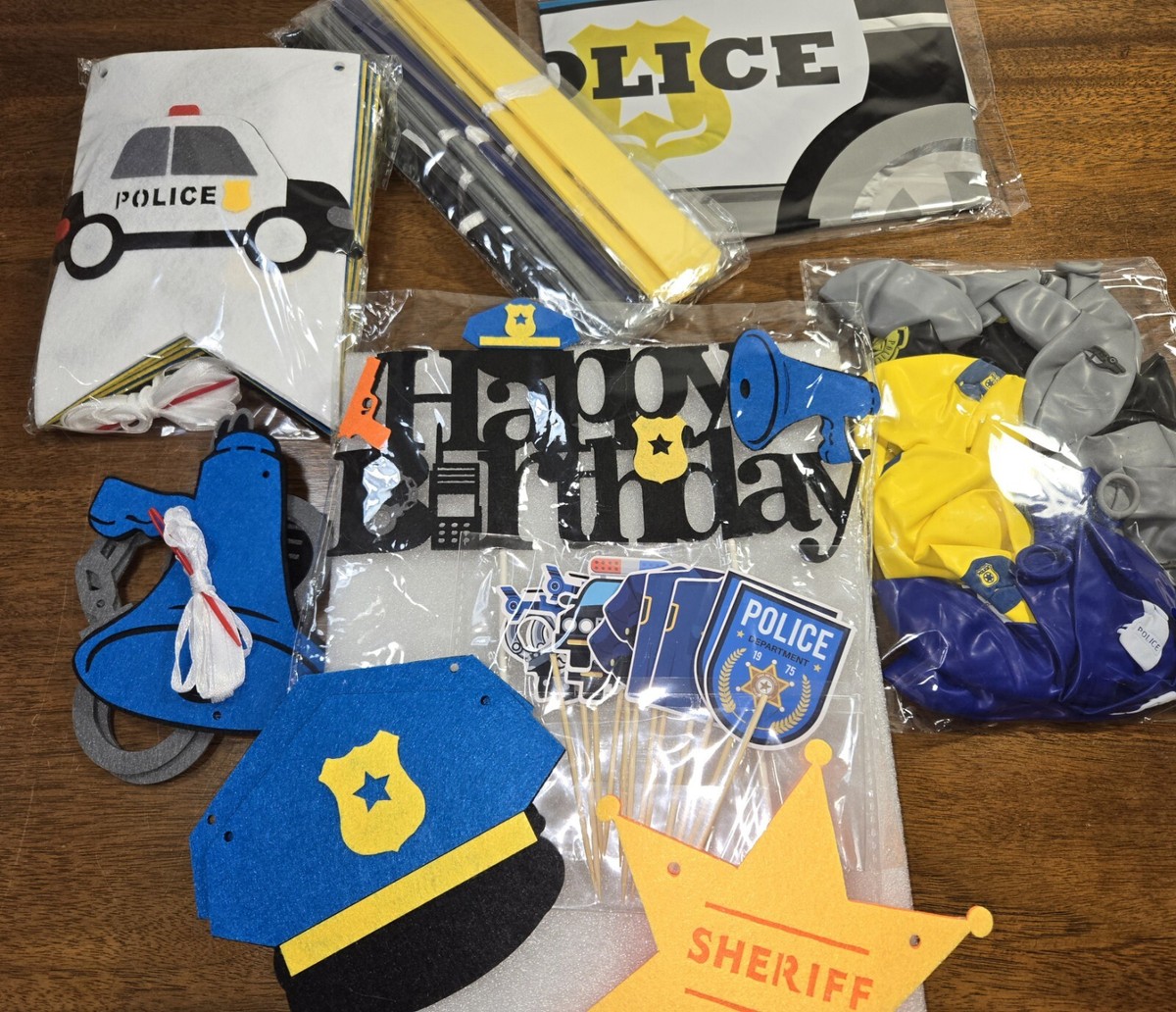 Police Birthday Party Decorations