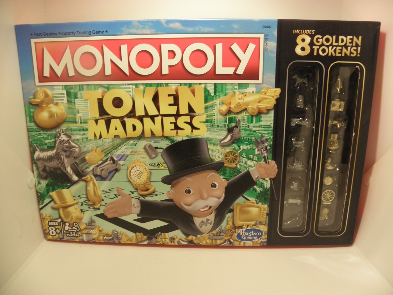 Monopoly Token Madness with 8 Golden Tokens | eBay