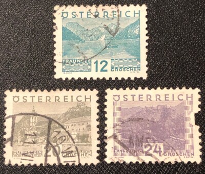 1932 Austria Three Stamps osterreich 12, 20 & 24 | eBay