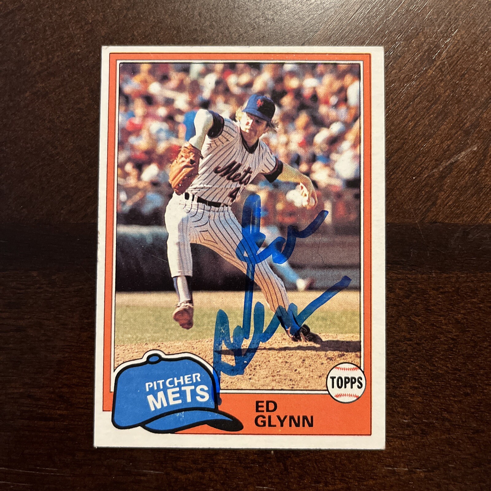 ED GLYNN 1981 TOPPS AUTOGRAPHED SIGNED AUTO BASEBALL CARD | eBay