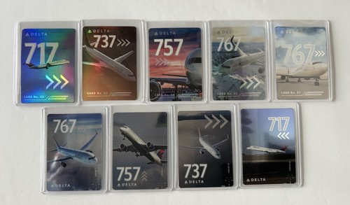 Set of 9 Delta Air Lines Boeing Trading Cards, 2022 and New Release ...